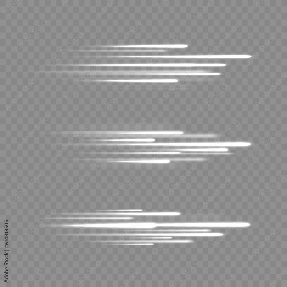 Vector magic glowing star light effect with neon blurred curved line ...