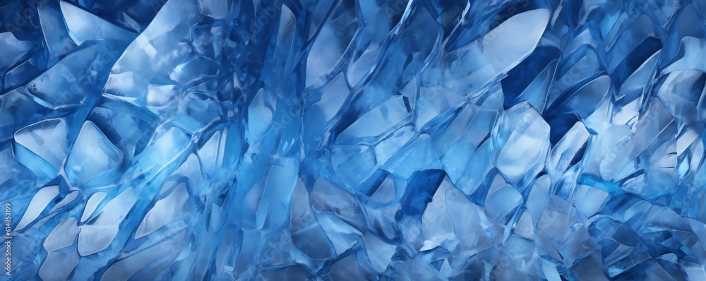 Luminous blue crystal ice glacial texture palace arctic frost snow ice ...