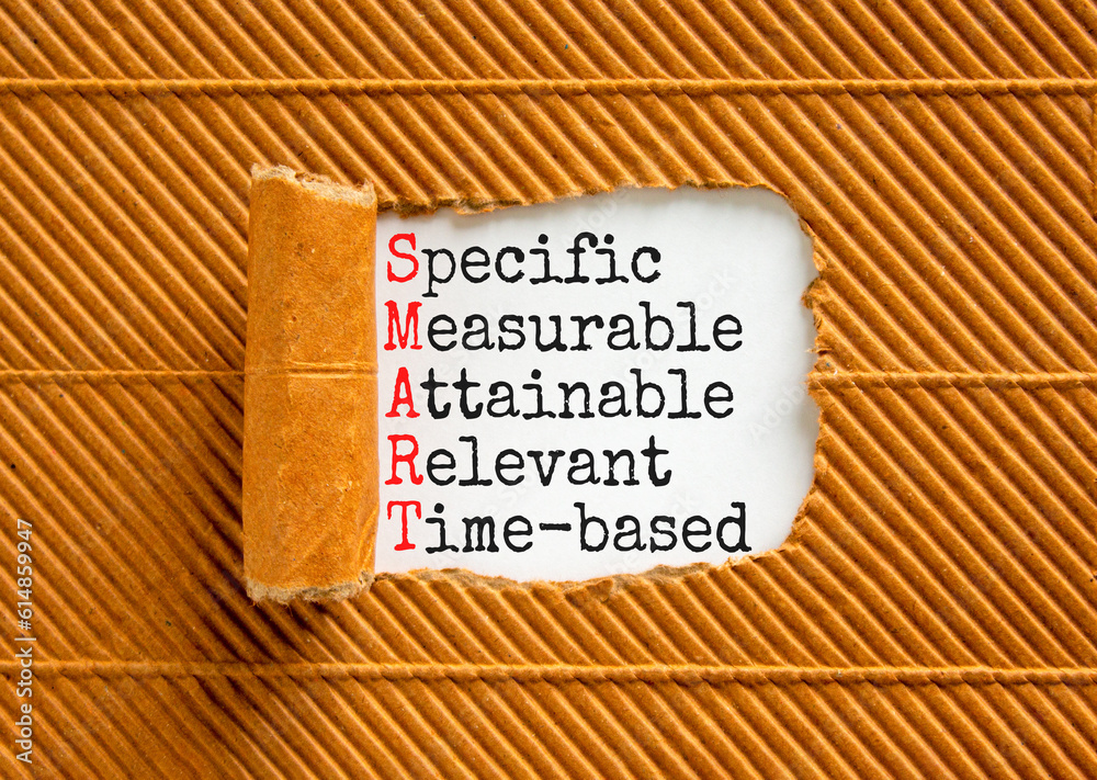 SMART symbol. Concept words SMART specific measurable attainable ...