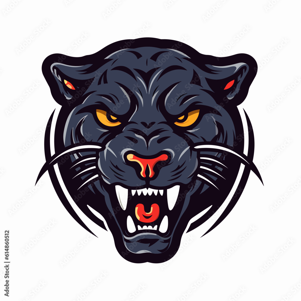 Panther logo, panther icon, panther head, vector Stock Vector | Adobe Stock
