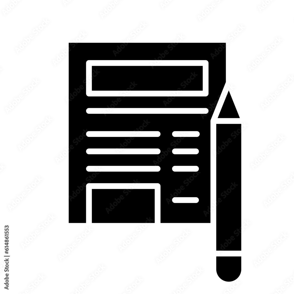 Edit icon vector. redact illustration sign. write symbol. document logo ...