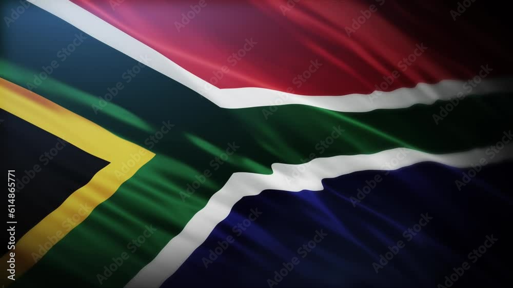 Flag of South Africa, full screen in 4K high resolution Republic of ...