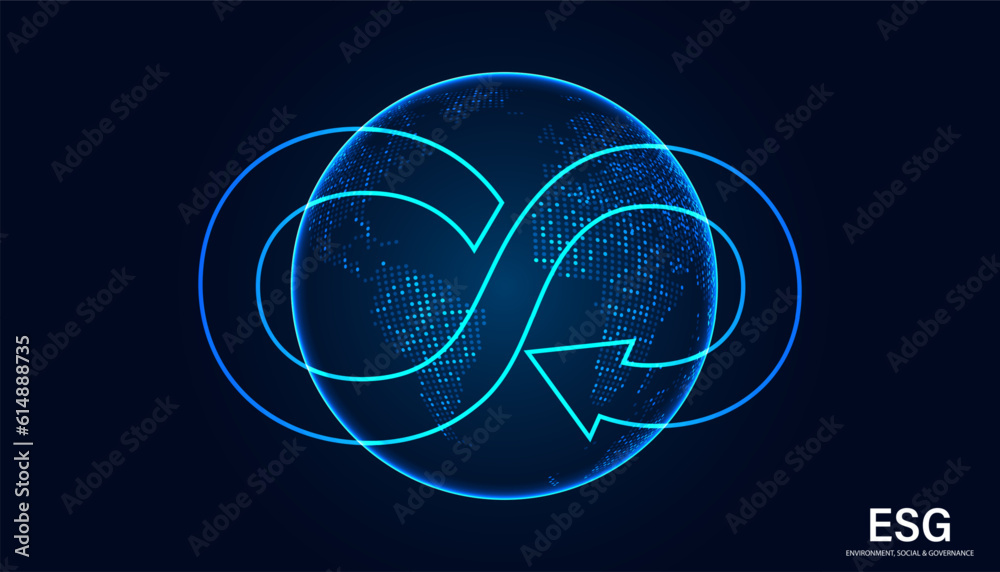Abstract ESG world concept Environment, Social, and Governance ...