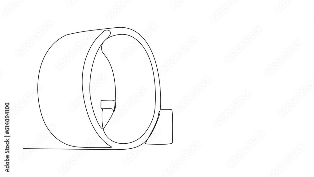Animated self drawing of single continuous line draw for RCC Pipe at ...