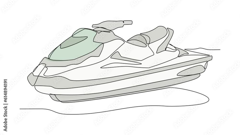 Vidéo Stock Animated self drawing of single continuous line draw for a ...