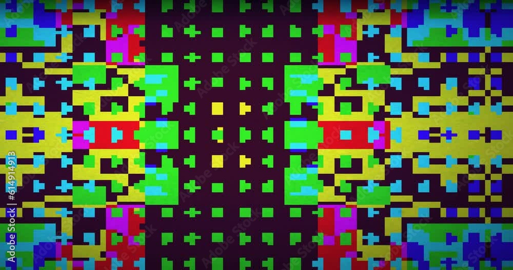 Vidéo Stock Futuristic Frenzy 8-bit Glitch. Stand Out from the Crowd ...