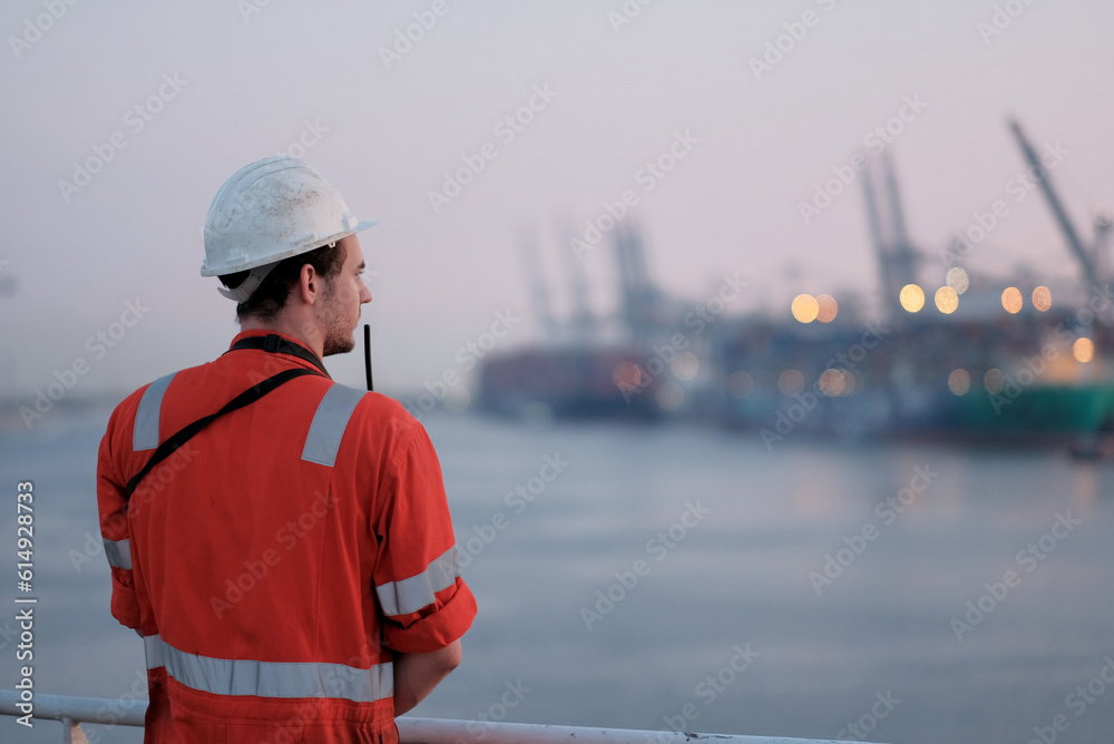 Offshore technician. Seafarer. Seaman. Navigator. A man in a boiler ...