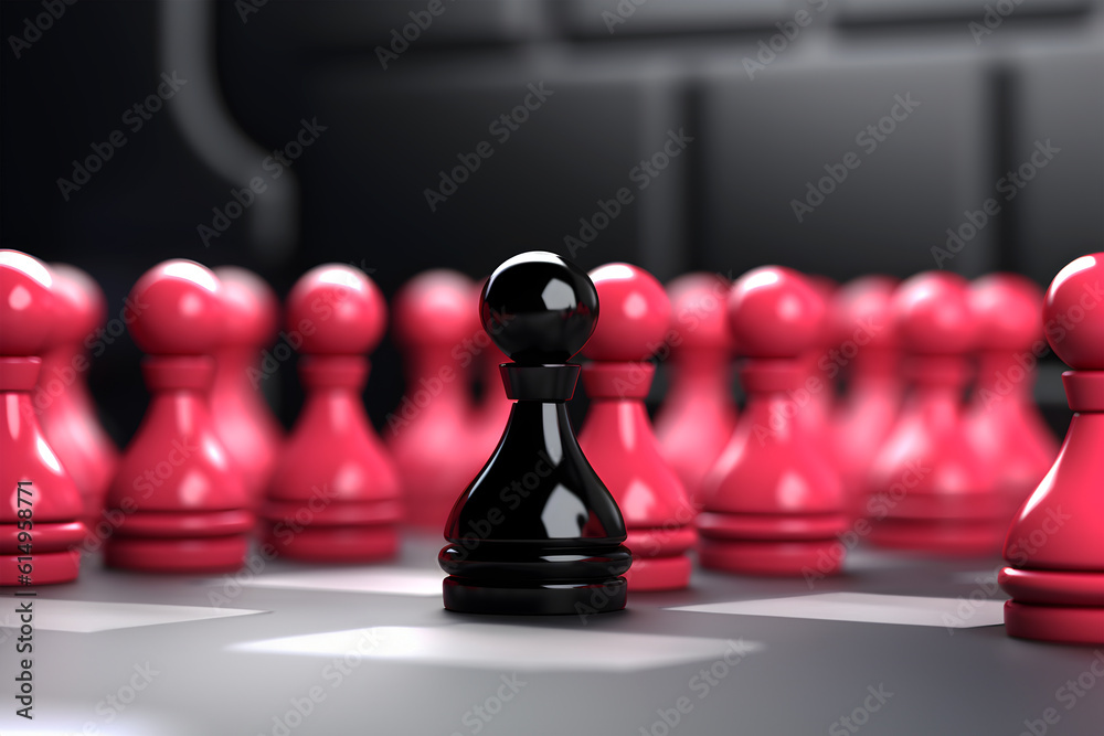 Success in Business or Talent Concept. Stand Out from the Crowd ...