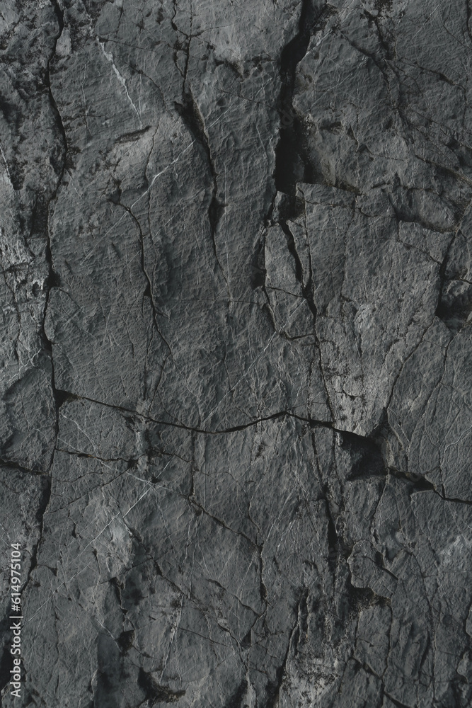 Dark rock texture background.Dark aged and cracked of black stone ...