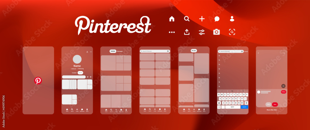 Pinterest. Mockup social media post. Pinterest mockup. Social network ...