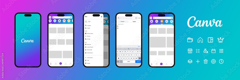 Canva. Canva mockup. Mockup social media post. Social media screen ...