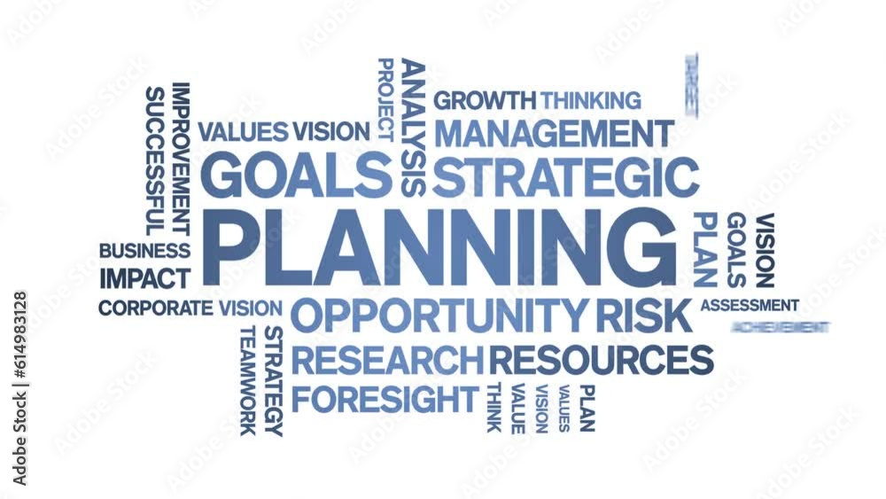 Planning animated tag word cloud;text design animation kinetic ...