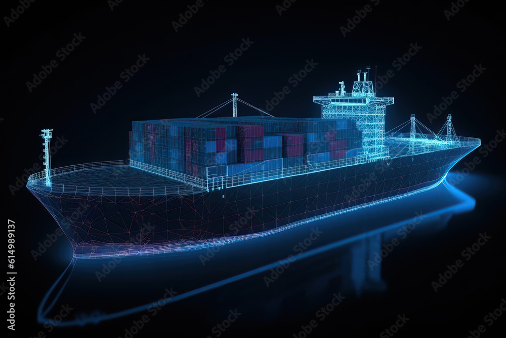 Immerse yourself in the world of illuminated cargo with this stunning ...
