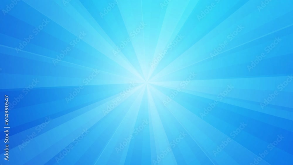 abstract blue background with rotating moving beams and rays - 4k futuristic modern loopable ...