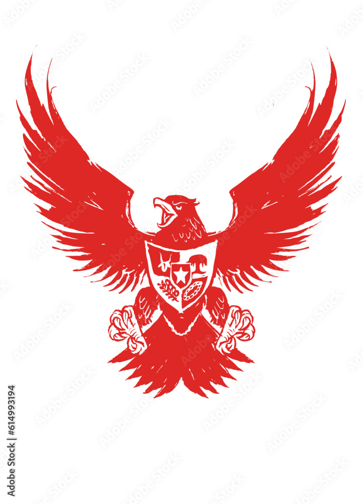 Garuda Pancasila Indonesia Stock Vector | Adobe Stock