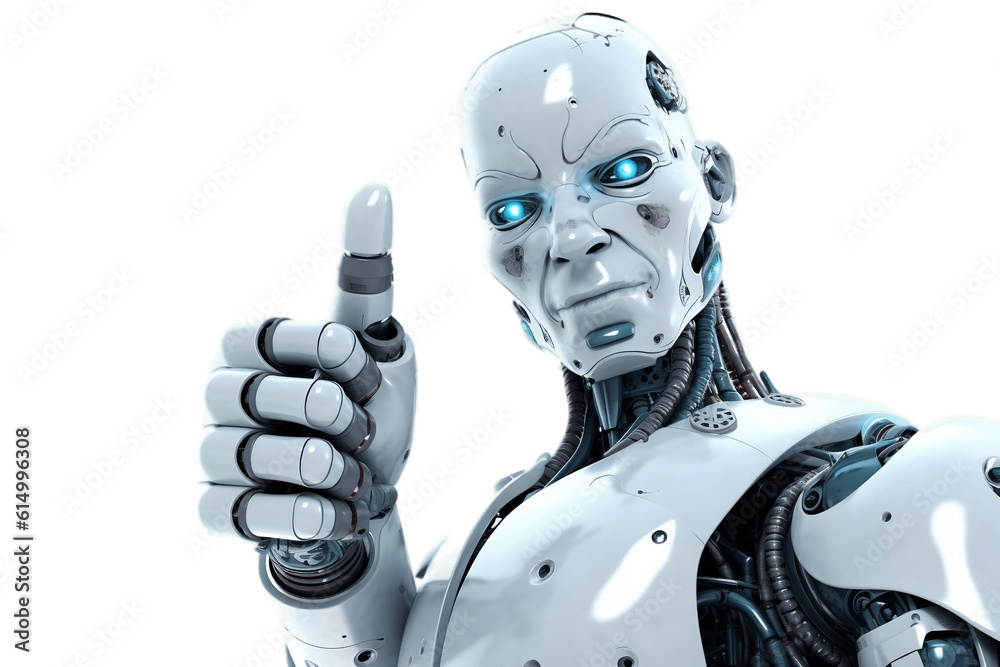 Thumbs Up Gesture Isolated on Transparent Background. AI Stock ...