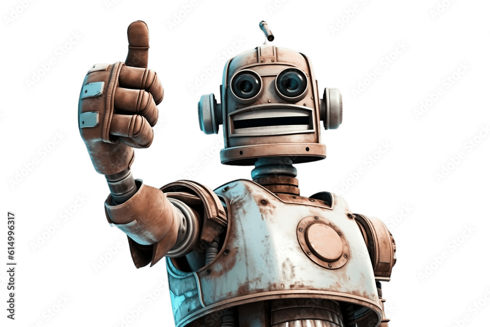 ภาพประกอบสต็อก Thumbs Up Gesture Isolated on Transparent Background. AI ...