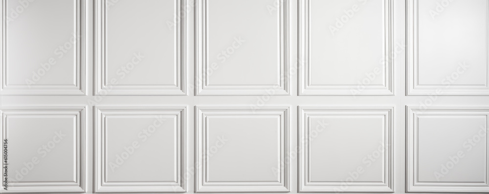 Traditional, Classic or Colonial white wood paneling background or ...