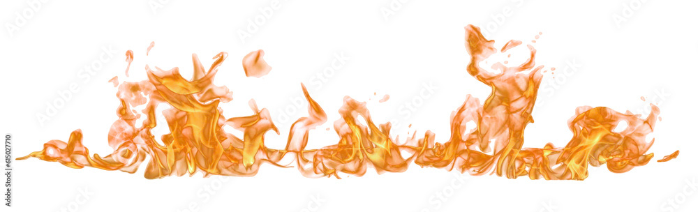 Poster Fire flame on transparent background isolated png.. – Wandbild ...