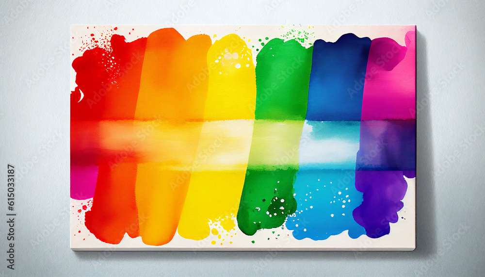 Abstract background colours of the Pride flag, the rainbow symbol of ...