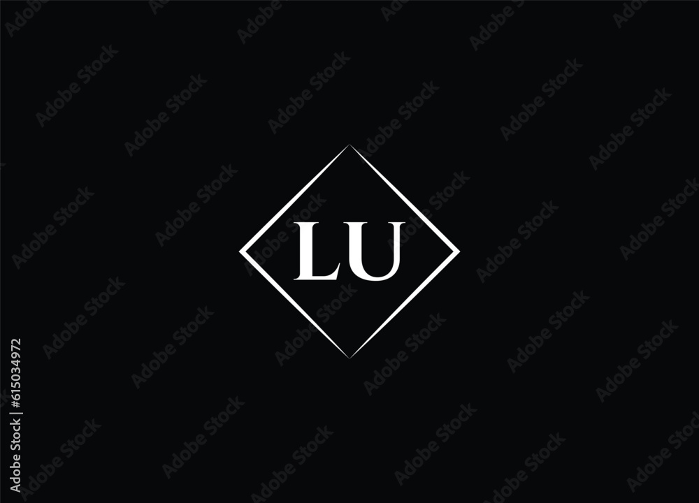 LU alphabet letters monogram and icon logo design Stock Vector | Adobe ...