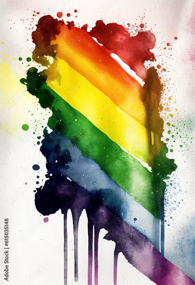 Abstract background colours of the Pride flag, the rainbow symbol of ...
