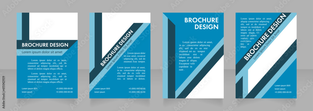 Promoting patient behavior blank brochure layout design. Clinical ...