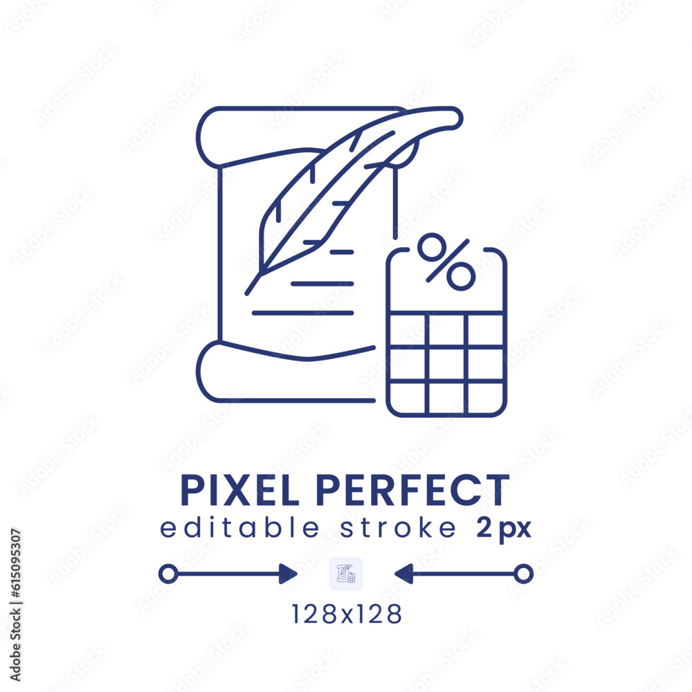 Inheritance Tax linear desktop icon. Wealth transfer levy. Death duty ...