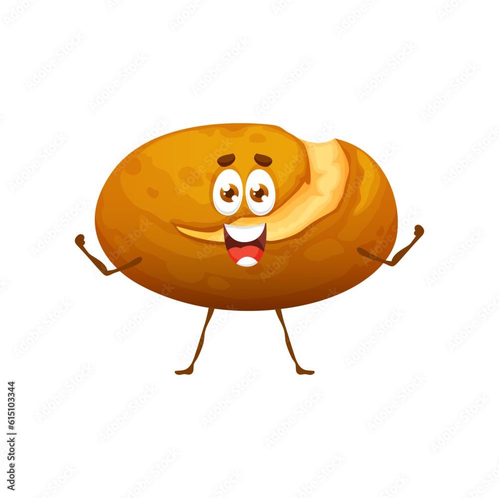 Cartoon Ukrainian bread character, bakery and pastry food, vector funny ...