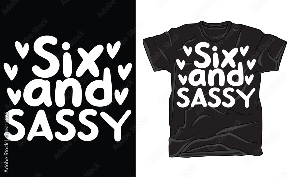 Six and Sassy svg, Six Birthday SVG, 6th Birthday svg, dxf and png ...