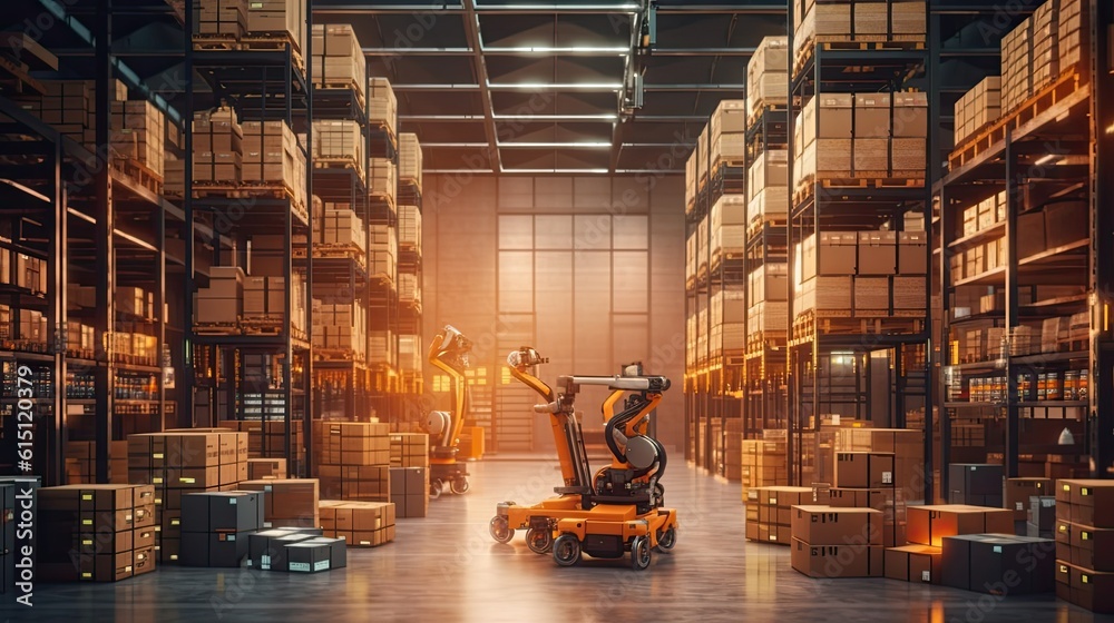 intelligent robotic system for warehouses and factories with digital ...