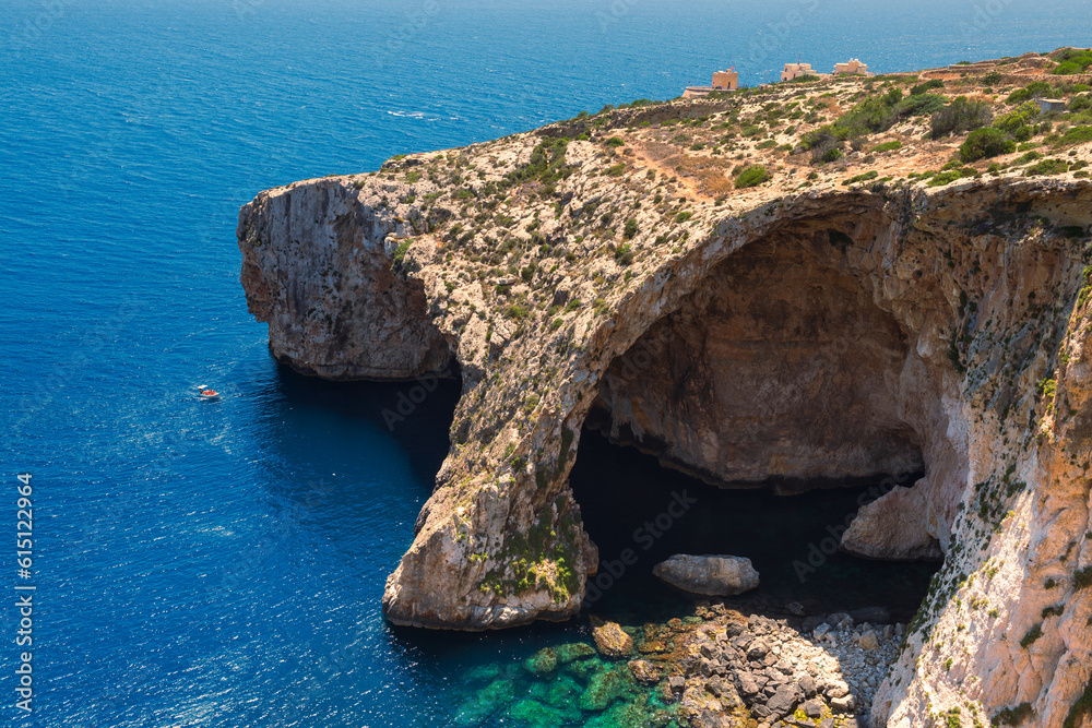 Photo & Art Print The famous arch of the Blue Grotto sea caves on the ...