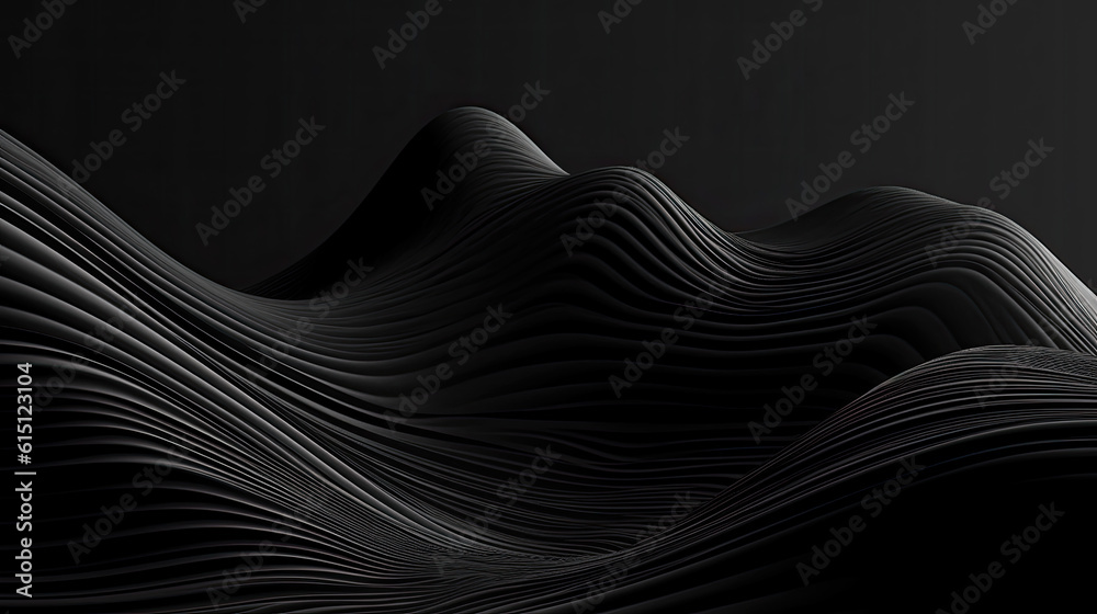 abstract black lines on dark background. template for designers ...