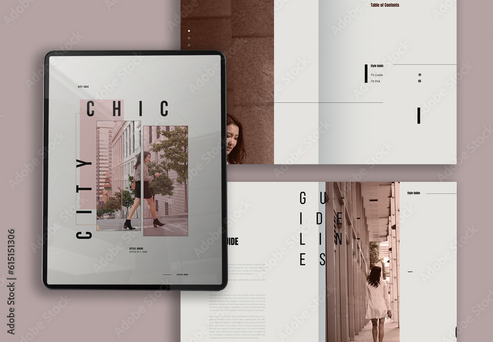 Minimal and Clean Digital Ebook Stock Template | Adobe Stock