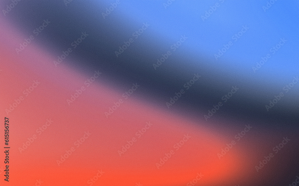 Abstract red blue retro wave grainy gradient background. Stock ...