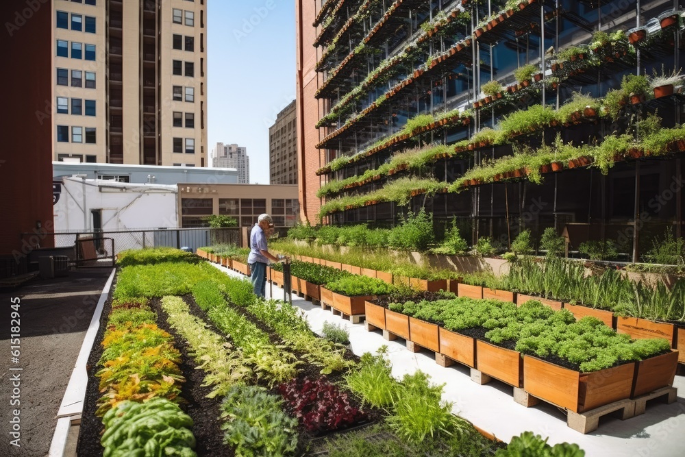 Urban farming is growing plants within a city. Urban farming ...