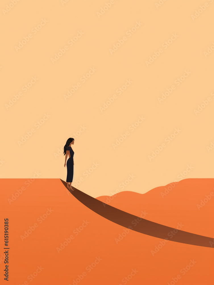 Two people drawing a line in the sand symbolizing the divide between ...