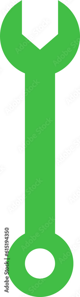 Digital png illustration of green spanner on transparent background ...
