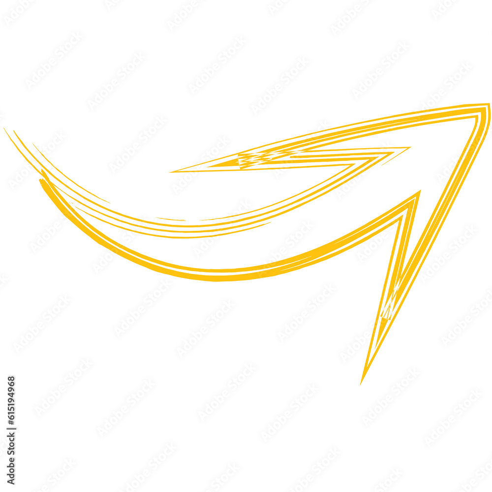 Digital png illustration of yellow arrow pattern on transparent ...