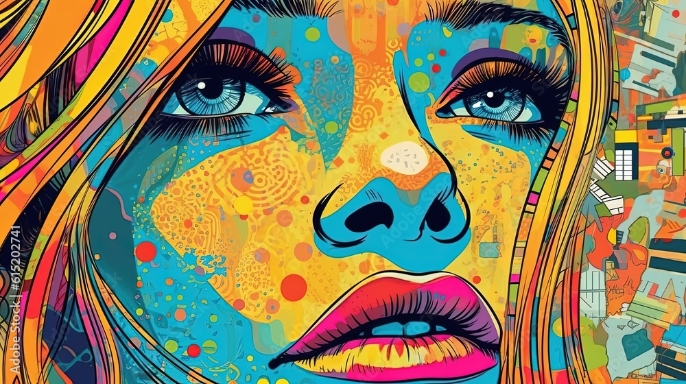 Abstract illustration of a cute girl . Fantasy concept , Illustration ...