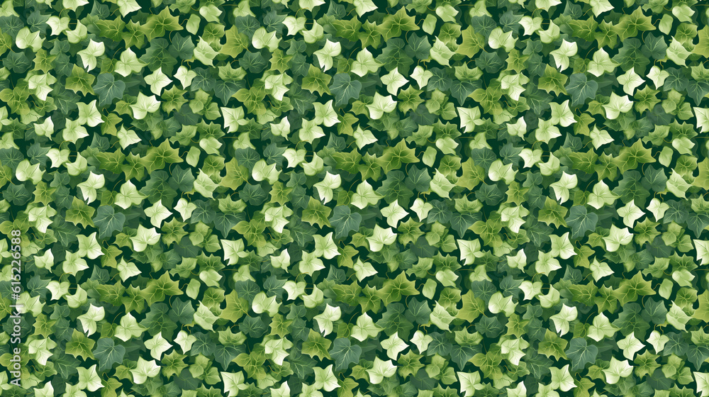 Seamless ivy pattern, created with AI Generative Technology Stock ...