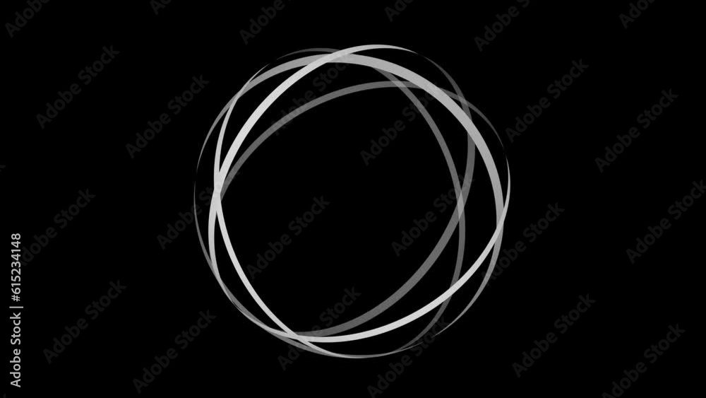 Frame for copy space. Background circling circles, titles circle for ...