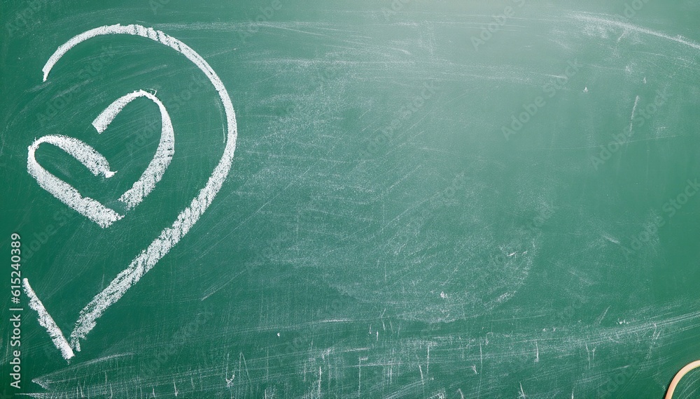 Green chalkboard background with drawings, Chalk blackboard, back to ...