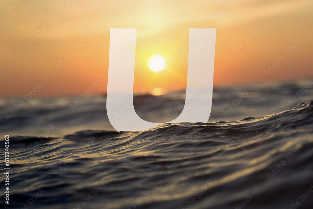 Discover a spellbinding sight as the letter "U" finds its aquatic home ...
