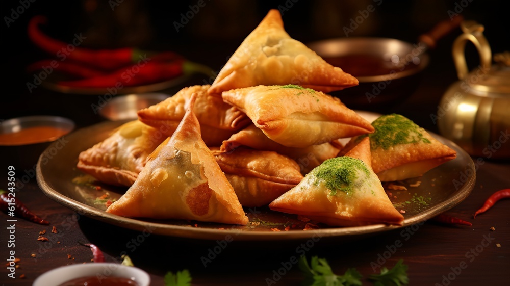 Kenyan Delights: Irresistible Samosa Crispy Pastry Pockets Stock ...