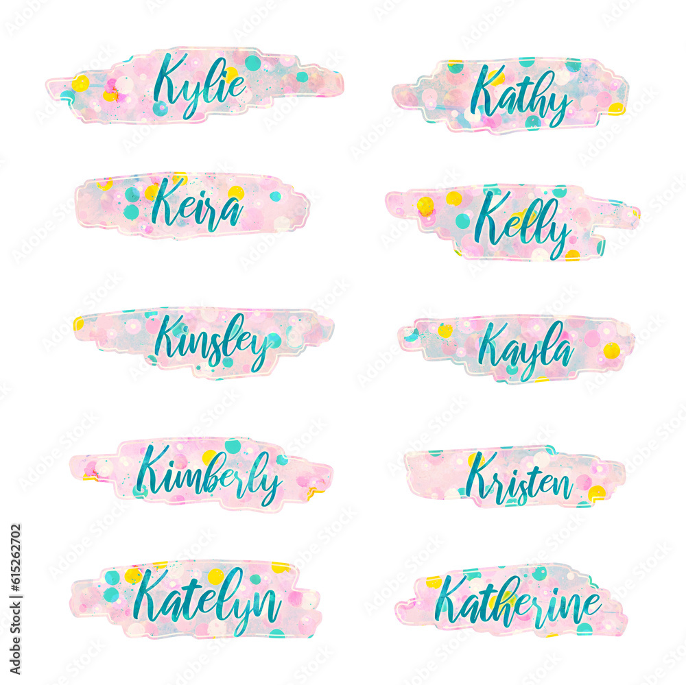 girl names that start with letter K, Kylie, Kathy, Keira, Kelly ...