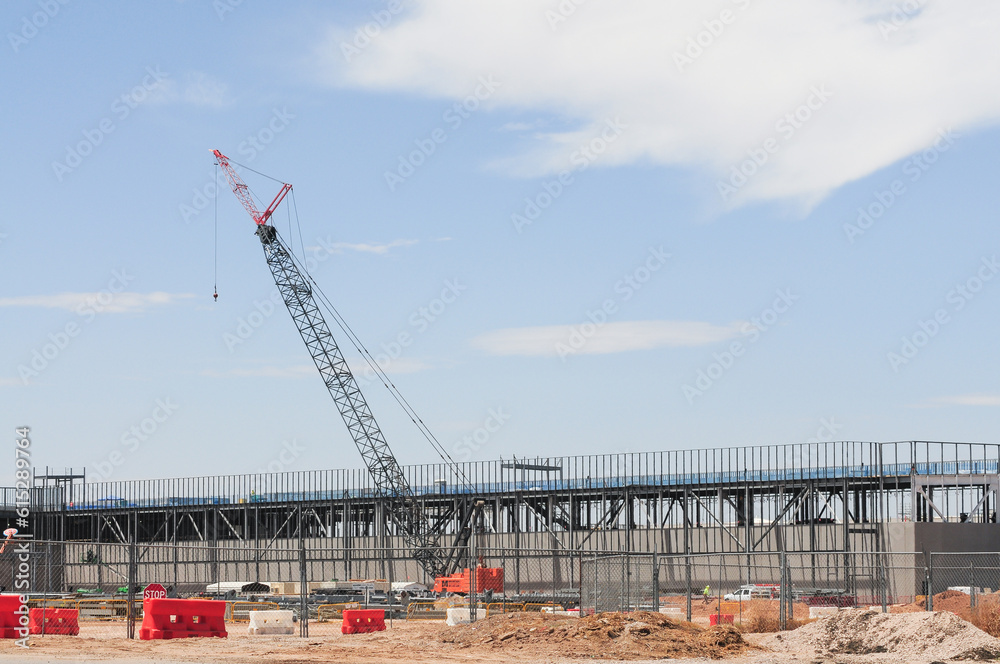Exterior view of the Meta Mesa Data Center five-building campus under ...