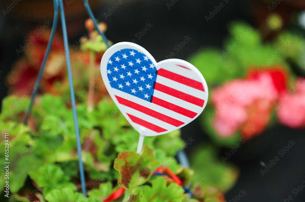 US flag waves proudly, representing the nation's history, unity ...