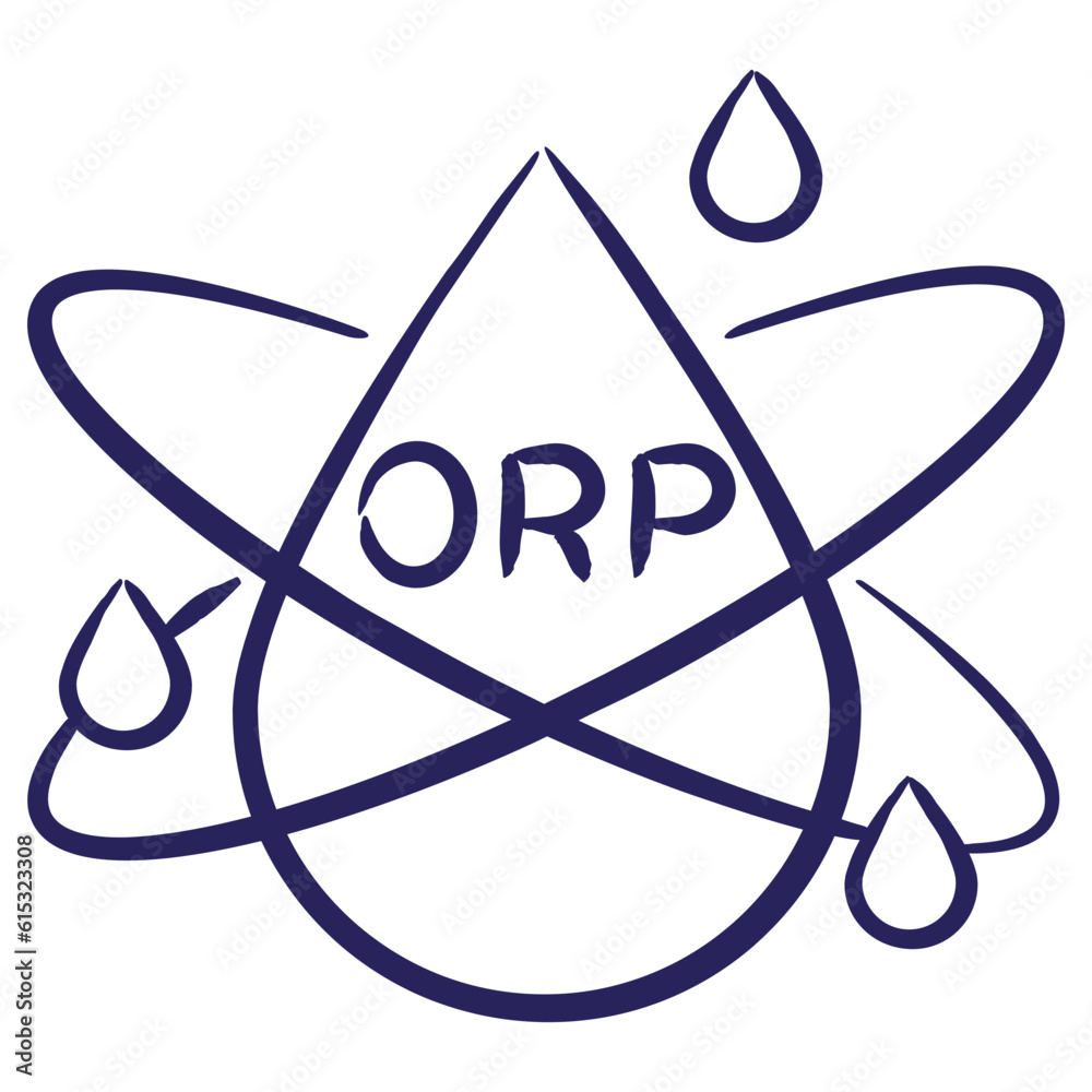 Minimal vector icon of the Oxidation Reduction Potential ORP isolated ...