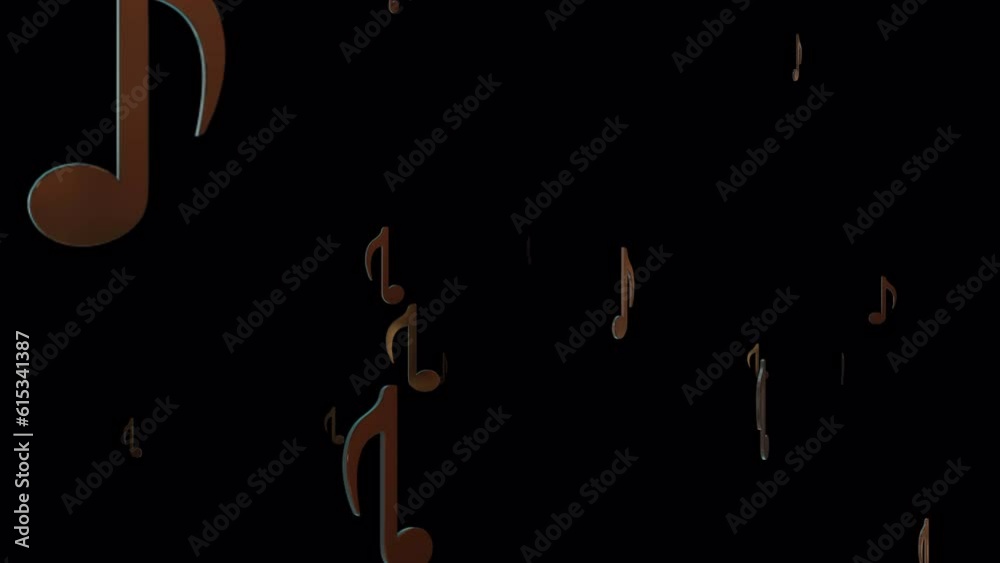 Step into a Melodic World: The Beauty of Musical Notes Animation ...
